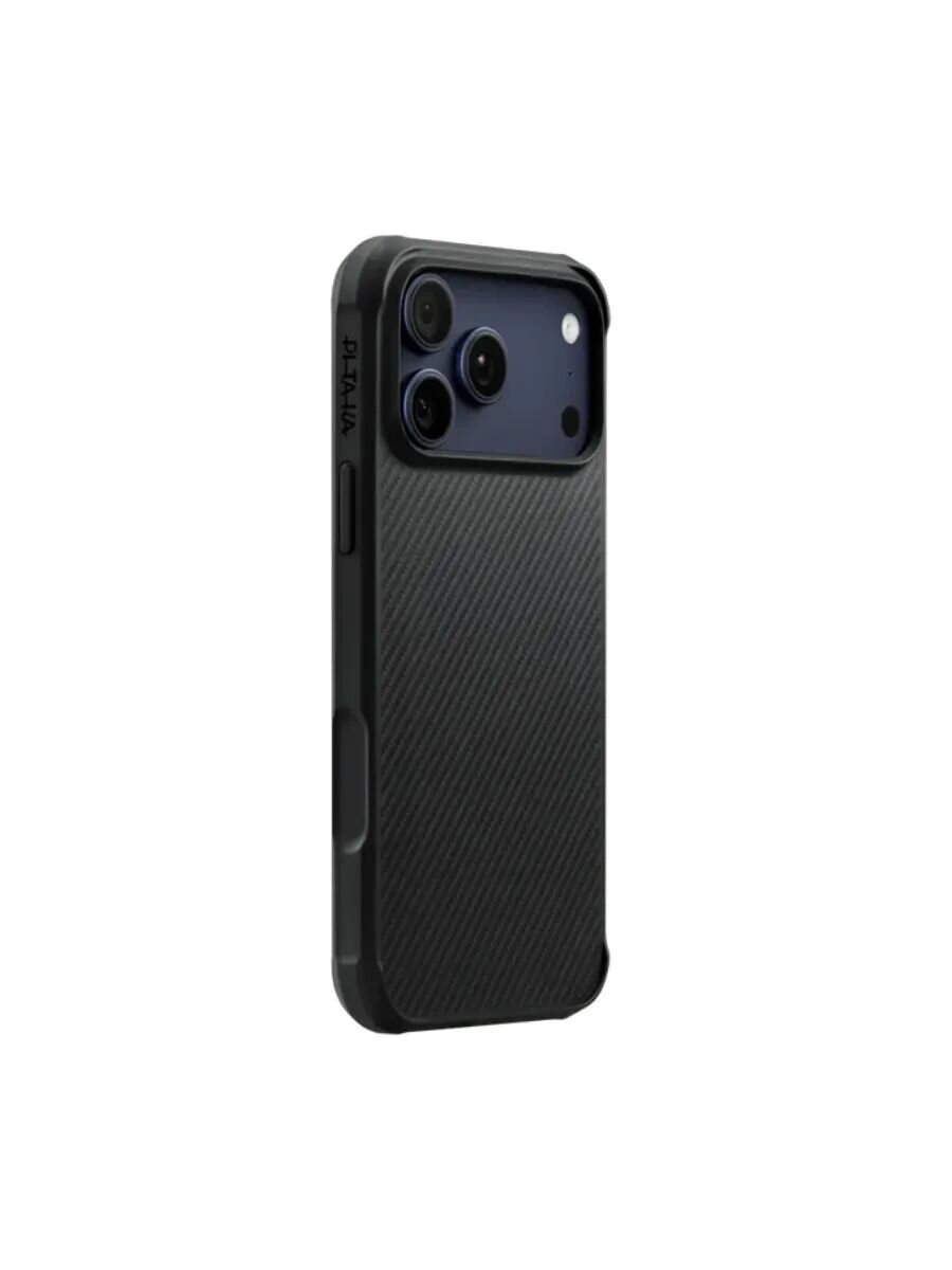 Чехол Pitaka Black/Grey Aramid ProGuard Case для iPhone 17 Pro, черный