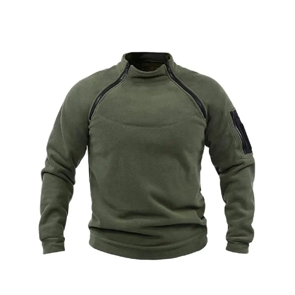 Мужская флисовая куртка Army green, размер M