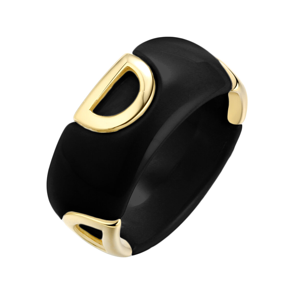 Кольцо, серебро, 925 проба, керамика