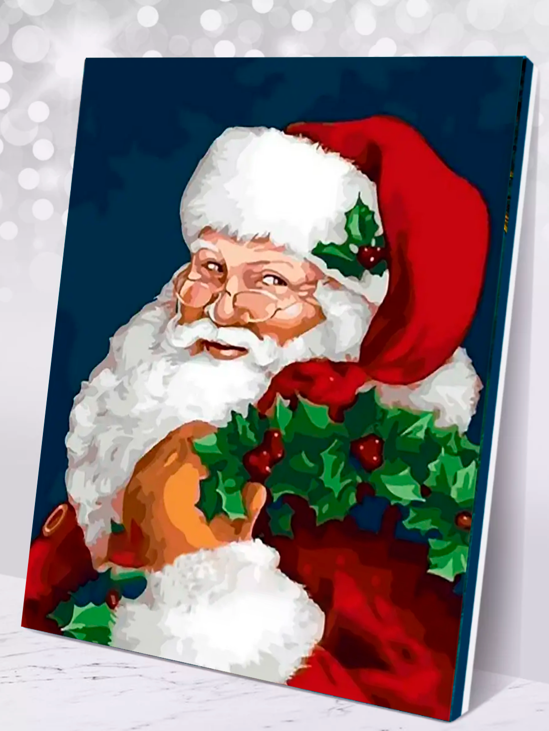 Картина по номерам "Дед мороз", хлопковый холст на подрамнике 40х50 см, акрил, 000 Art Hobby Home