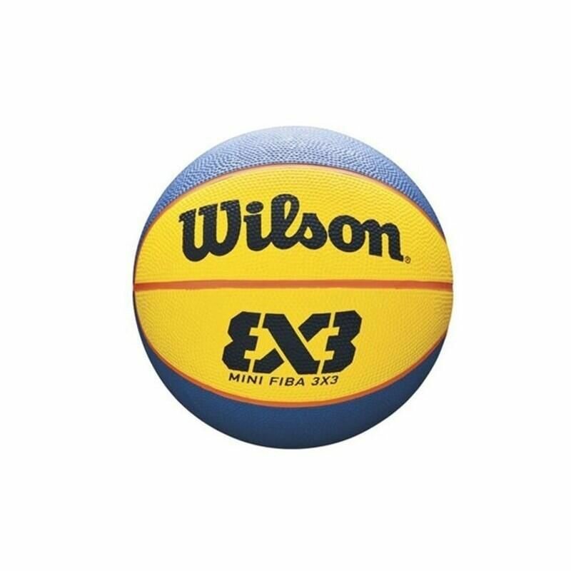 Детский баскетбольный мяч Wilson FIBA 3x3 MINI, Decathlon, Цвет: Желтый / Синий