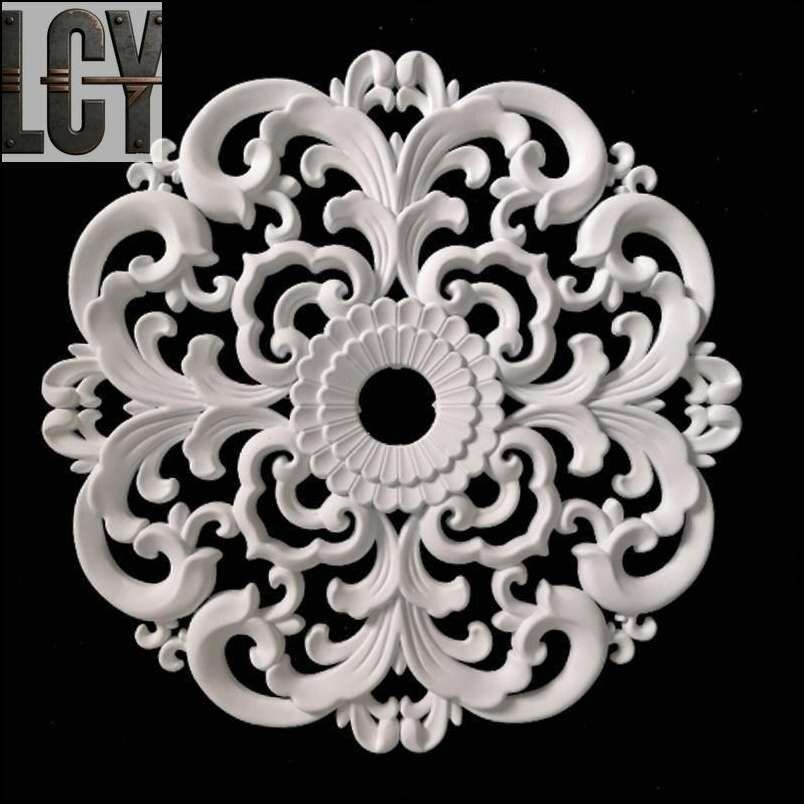 Розетка потолочная инжекционная под люстру/ Подходит для резных декораций на стенах/ мебели