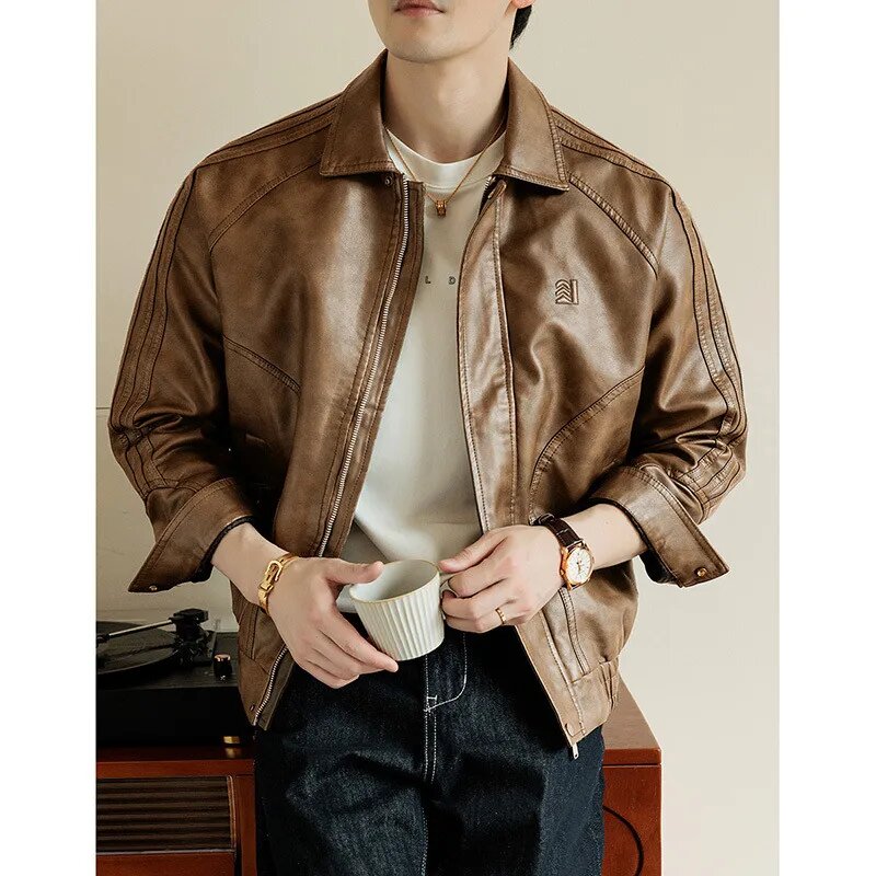 Куртка кожаная