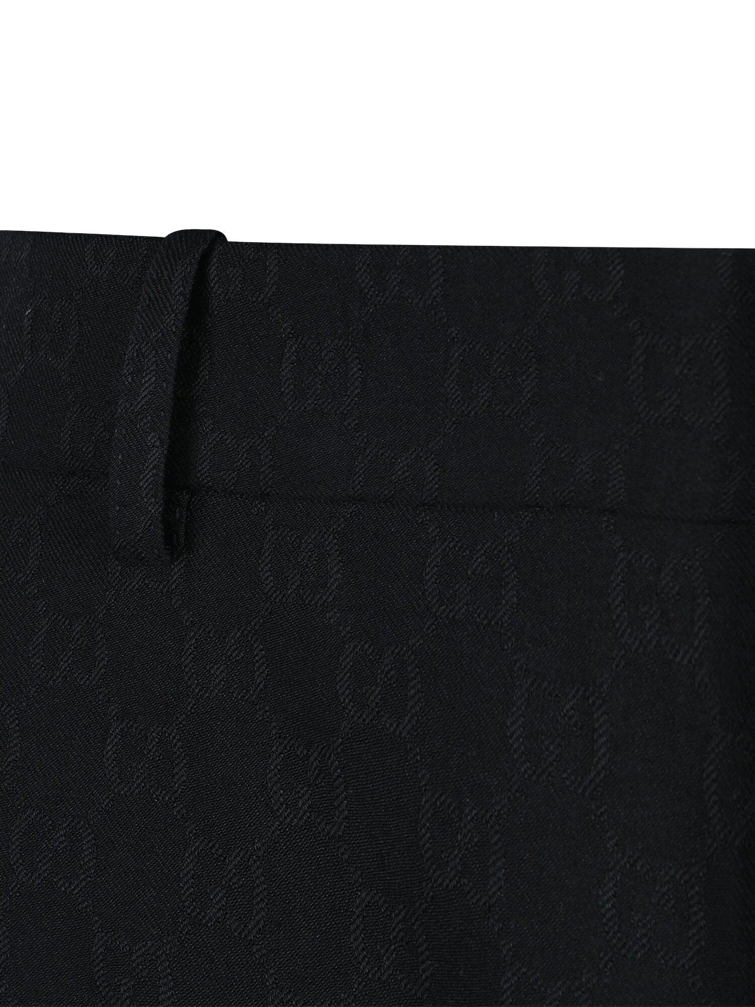 Брюки GUCCI Monogram trousers, размер 50, черный — фото 1