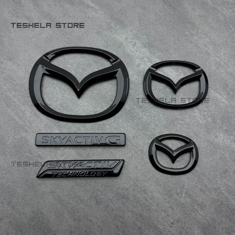 Эмблема-наклейка на капот и багажник для Mazda MX5 ND, MX5NC, ND2, ND3, ND4 (черный 5pcs, ND