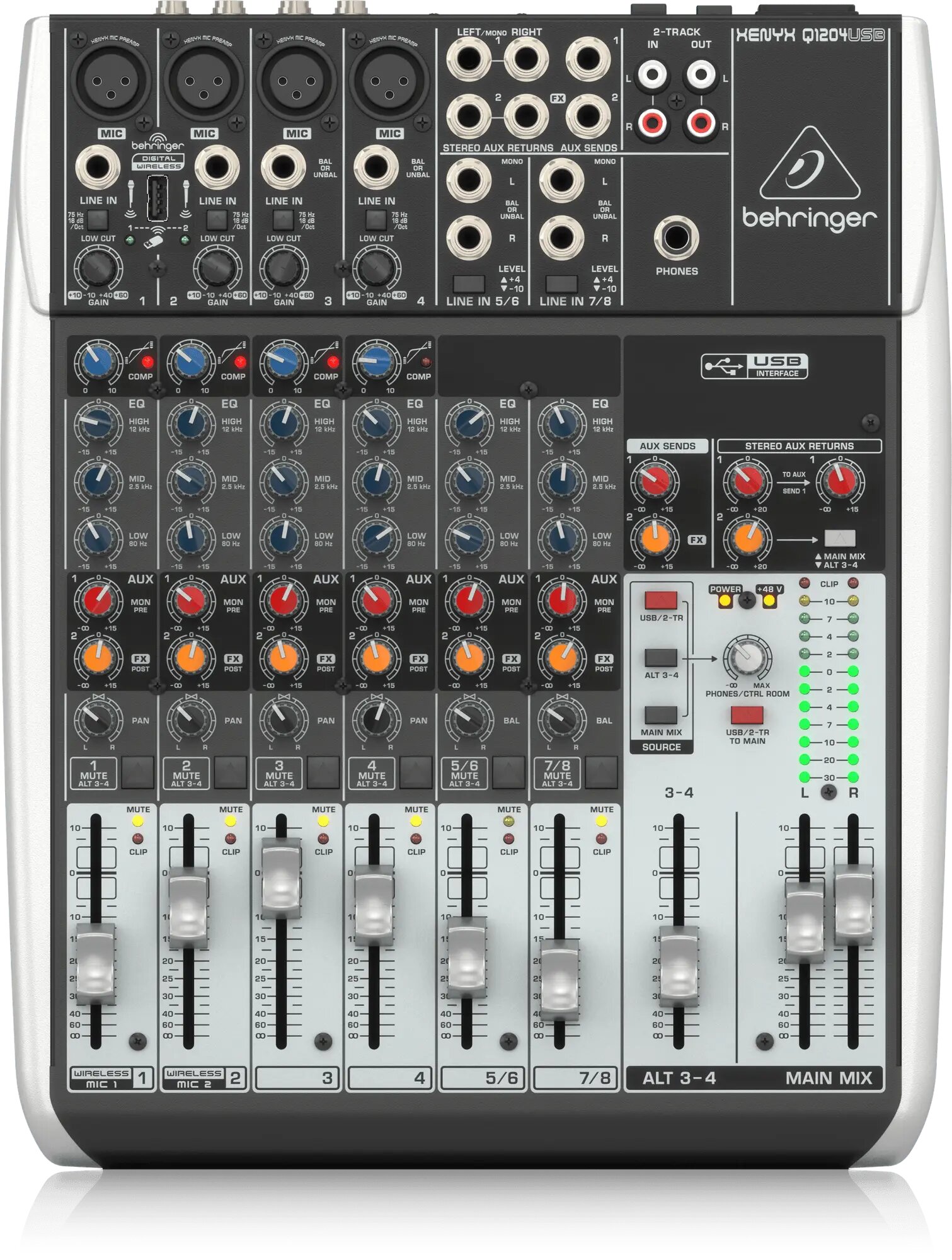 Аналоговый микшер Behringer Xenyx Q1204USB