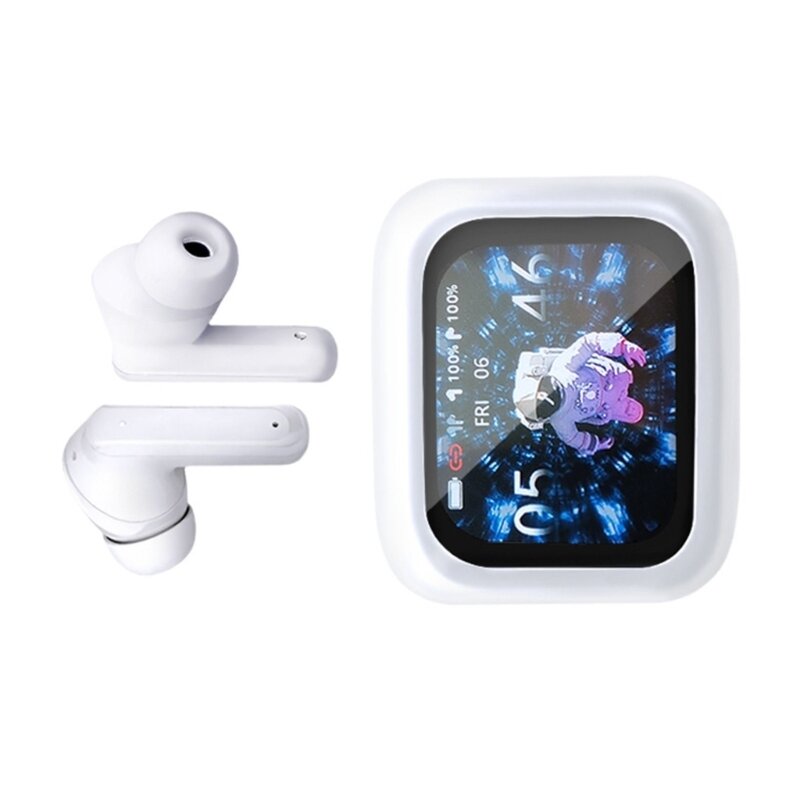 Беспроводные наушники Bluetooth-совместимые наушники Со светодиодными сенсорными экранами для интуитивно понятного управления Наушниками с шумоподавлением ENC