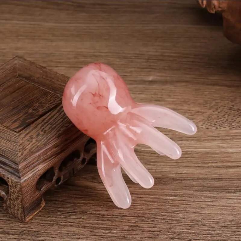 Массажер для лица и тела Octopus, розовый