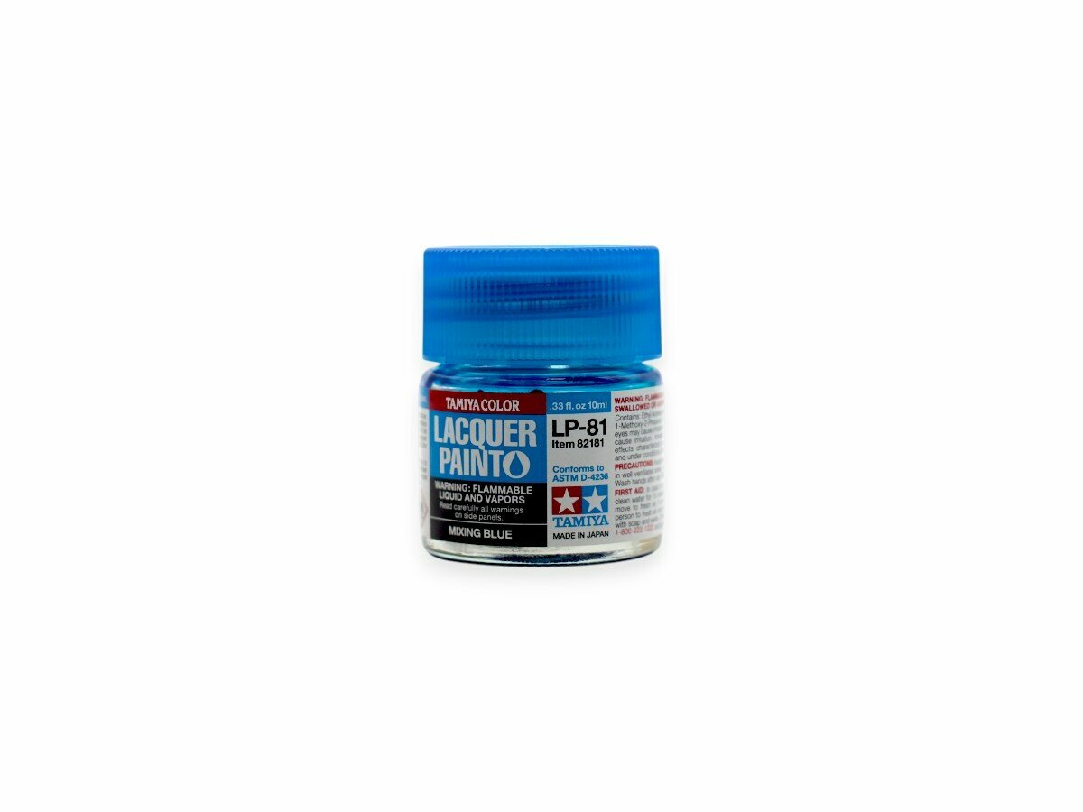 LP-81 Mixing Blue (Синяя) краска лаковая, 10 мл. Tamiya 82181