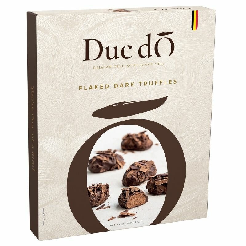 Трюфель DUC D O Flaked dark Truffles из горького шоколад 200г
