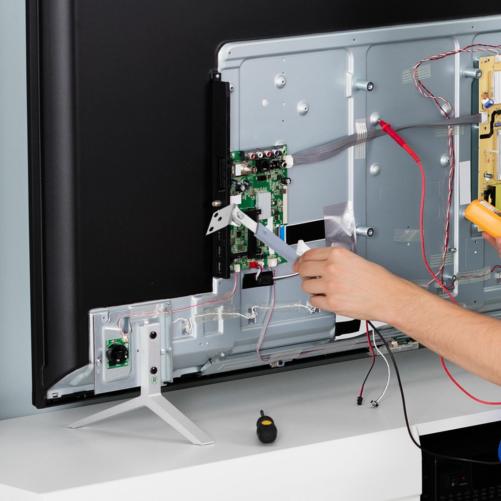 Фиксатор Для Телевизора, Из Нержавеющей Стали, Для Безопасности В Доме, 1 Комплект