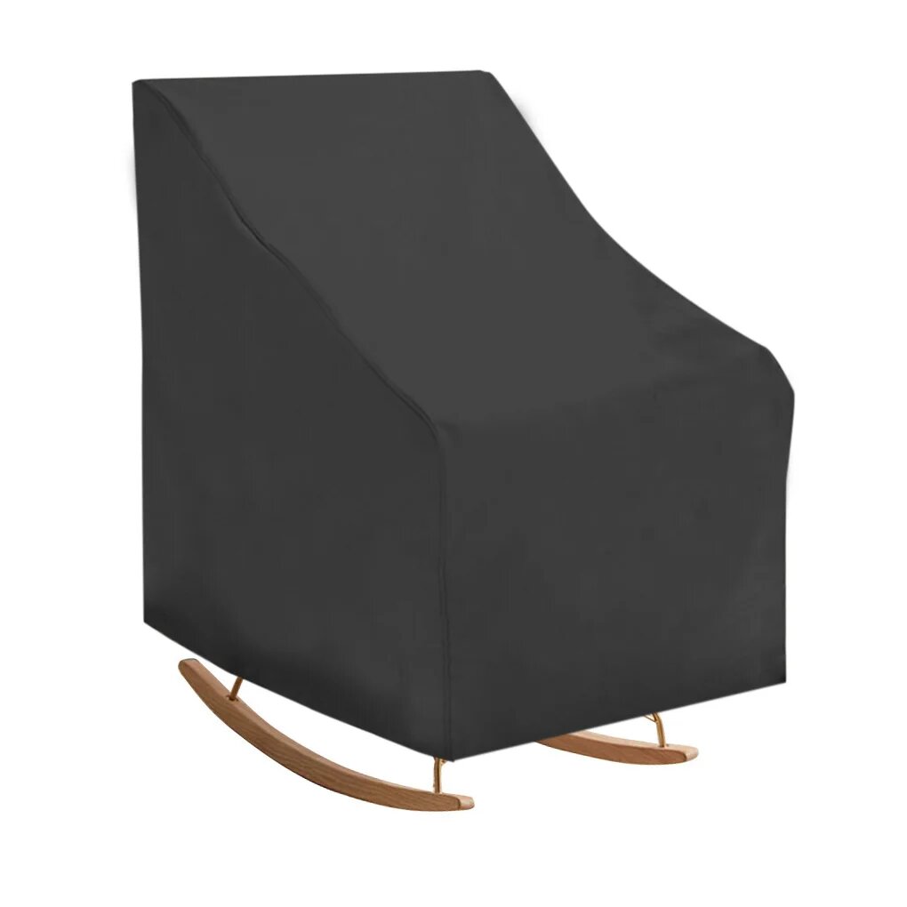Водонепроницаемый чехол для кресла-качалки, полиэстер/хлопок Черный, Grey Black