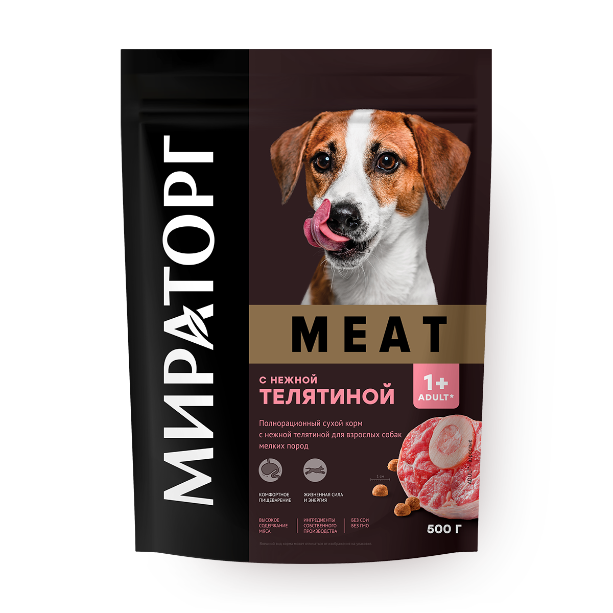 Сухой корм для собак мелких пород Meat «Мираторг» с нежной телятиной