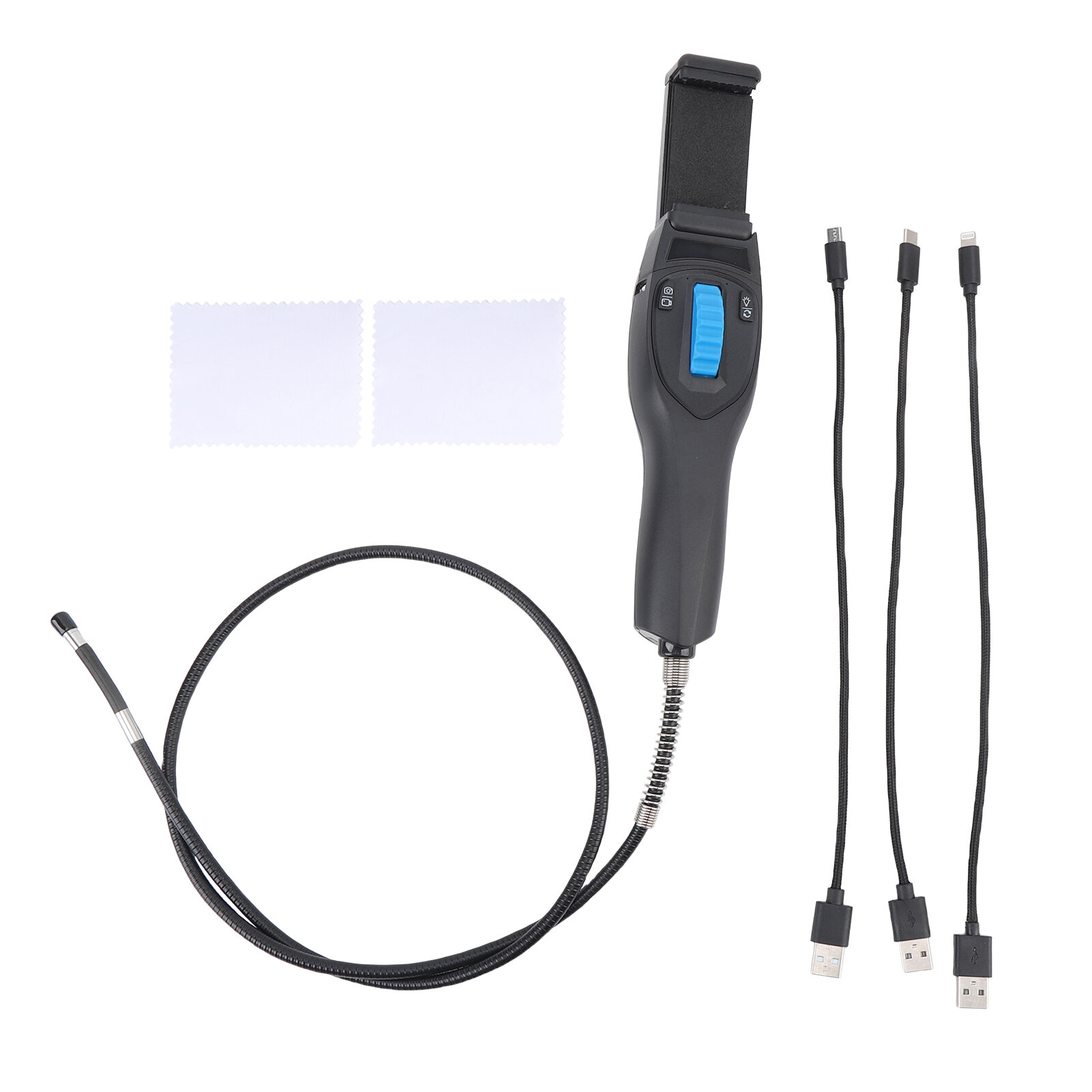 Бороскоп 6mm 1080P, камера с поворотом 210°, IP67, 1m трубка