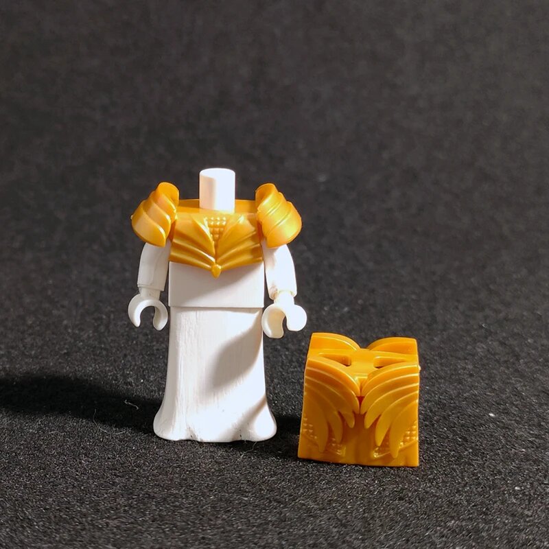 LEGO Минифигурка Рыцарь, золотой и белый, B500, 10шт
