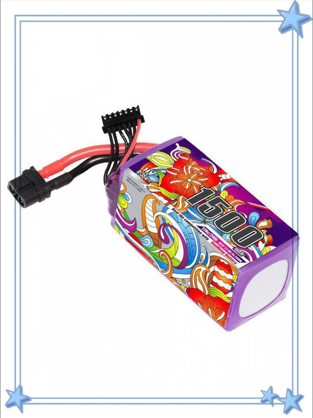 Аккумулятор для дронов 1500 мА·ч, 22,8 В, 120C