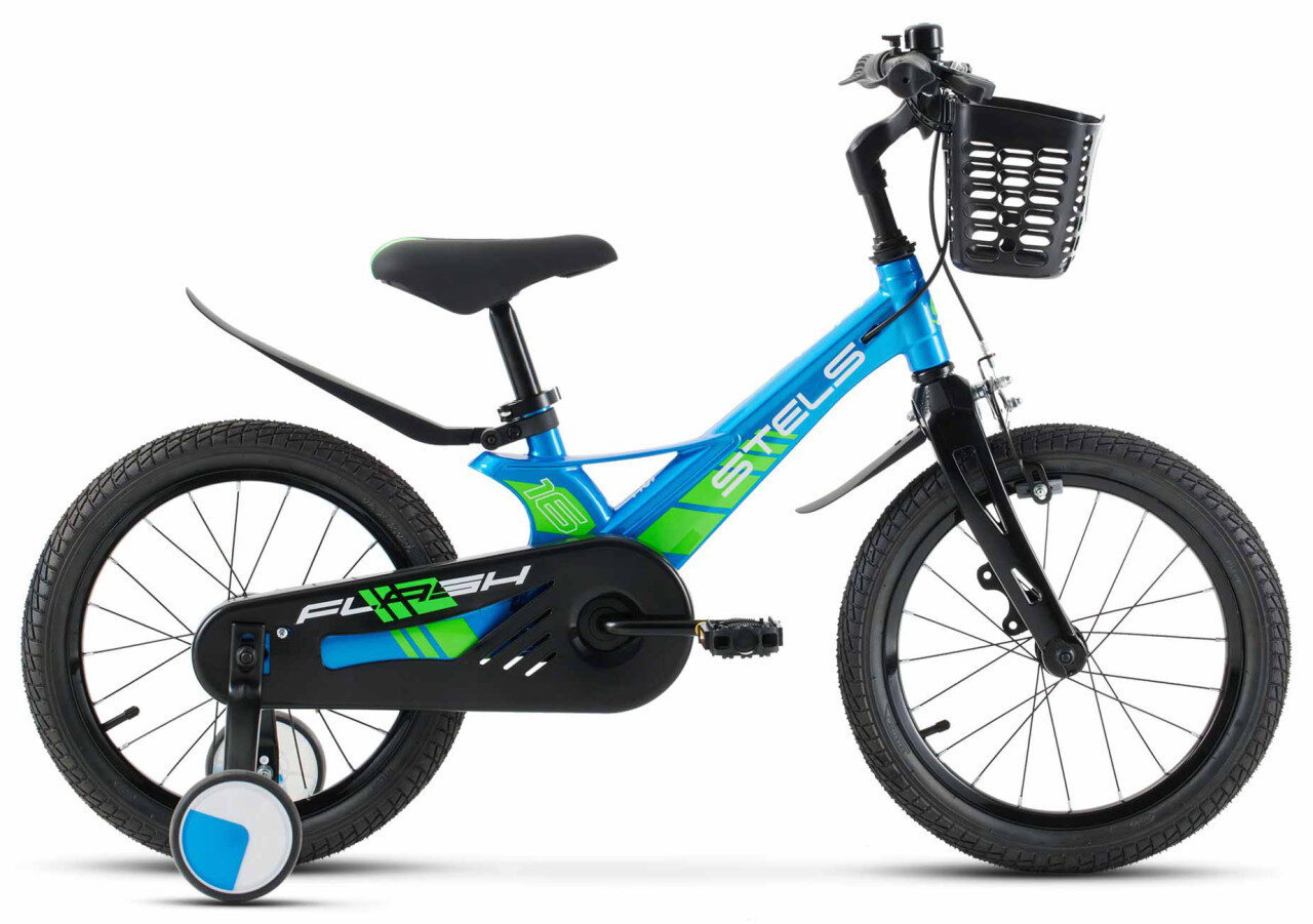 Детский велосипед Stels Flash KB 16" Z010 (2025) 16 Синий (100-120 см)
