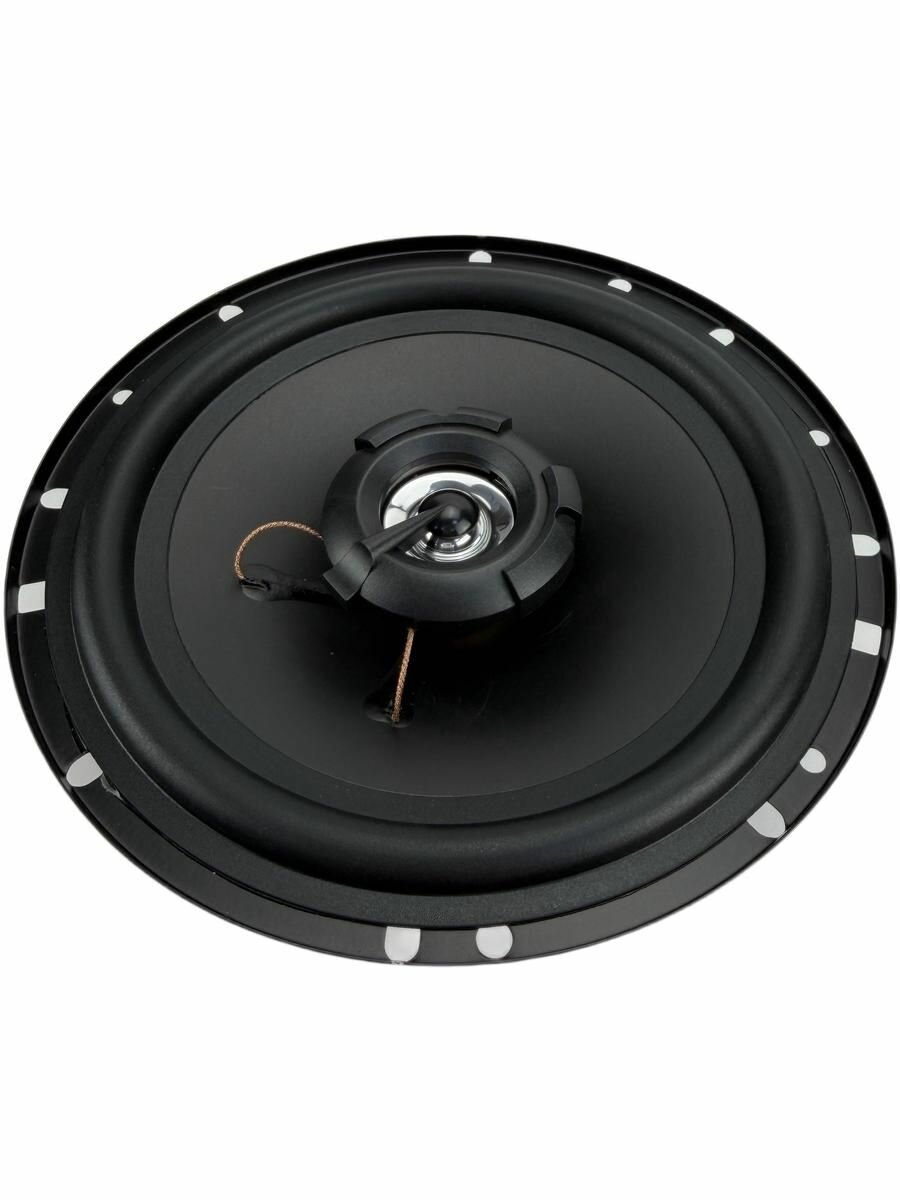 Колонки автомобильные CTC-605, 2 шт, 16см, 80Вт, коаксиальные, белые