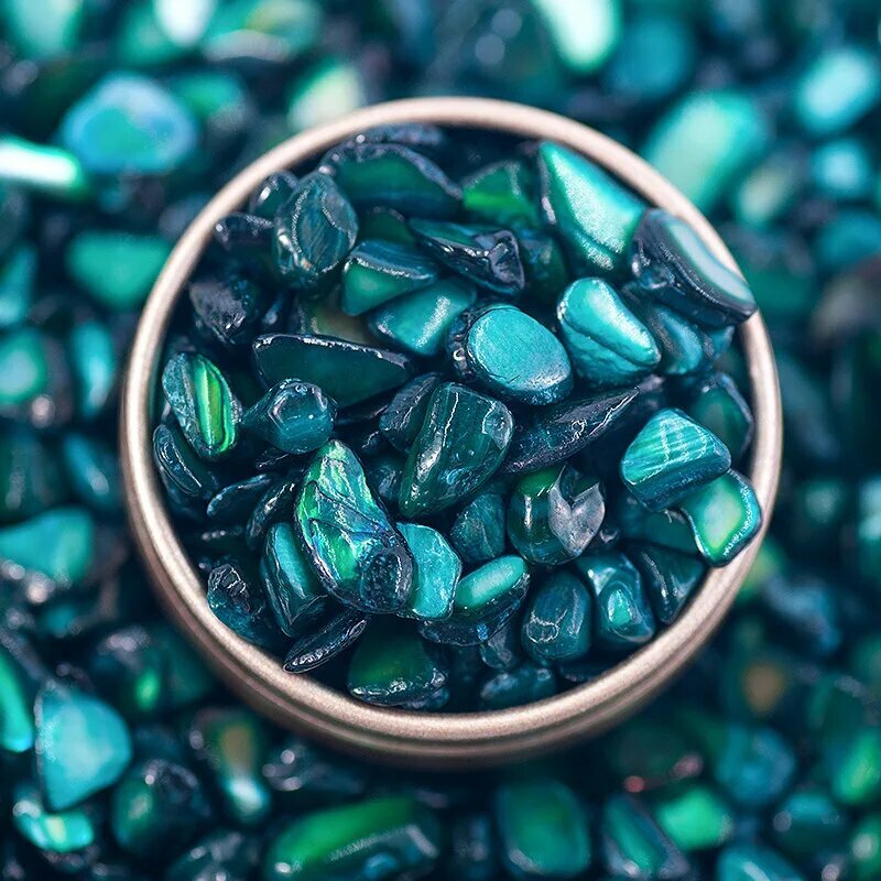Изумрудные чипсы малахита, dark green