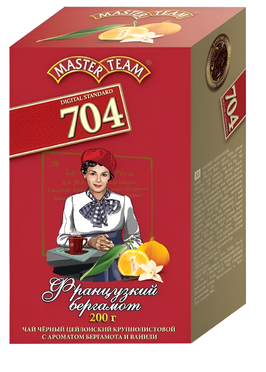 Чай черный Master team 704 Standard Французский бергамот листовой, 200 г