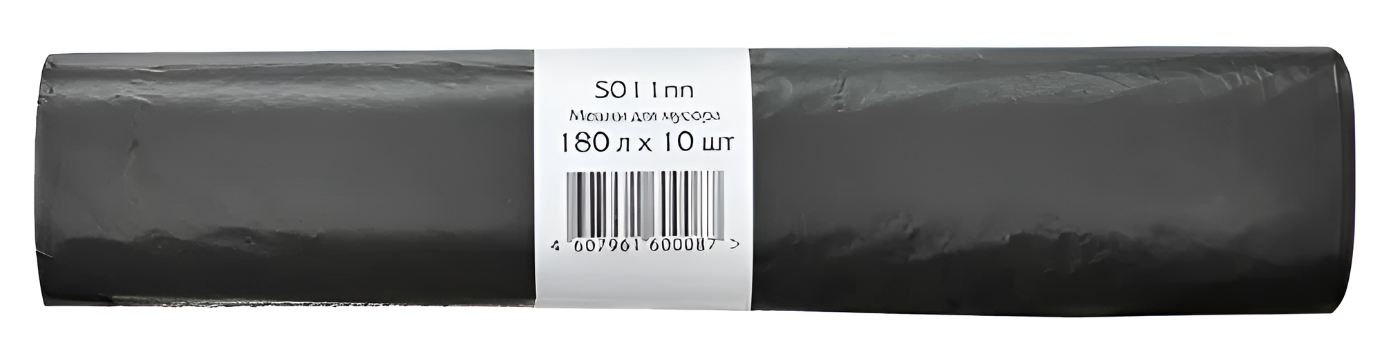 Мешки для мусора усиленные Белый Енот 180 литров (10 штук), 90х110, 40 мкм