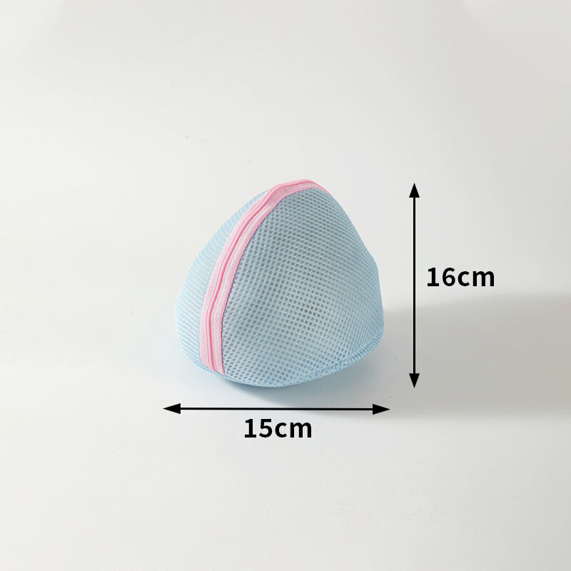 Мешок для стирки бюстгальтеров с полусферической вышивкой, синий, машинная стирка для защиты белья