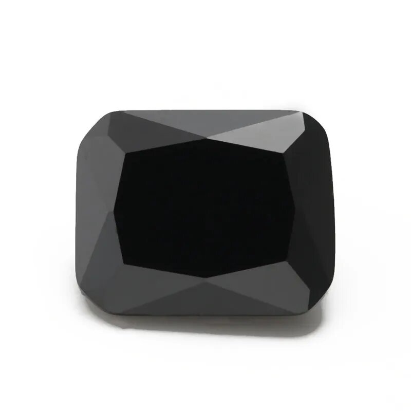 Черный кубический цирконий 8x10mm (10шт)