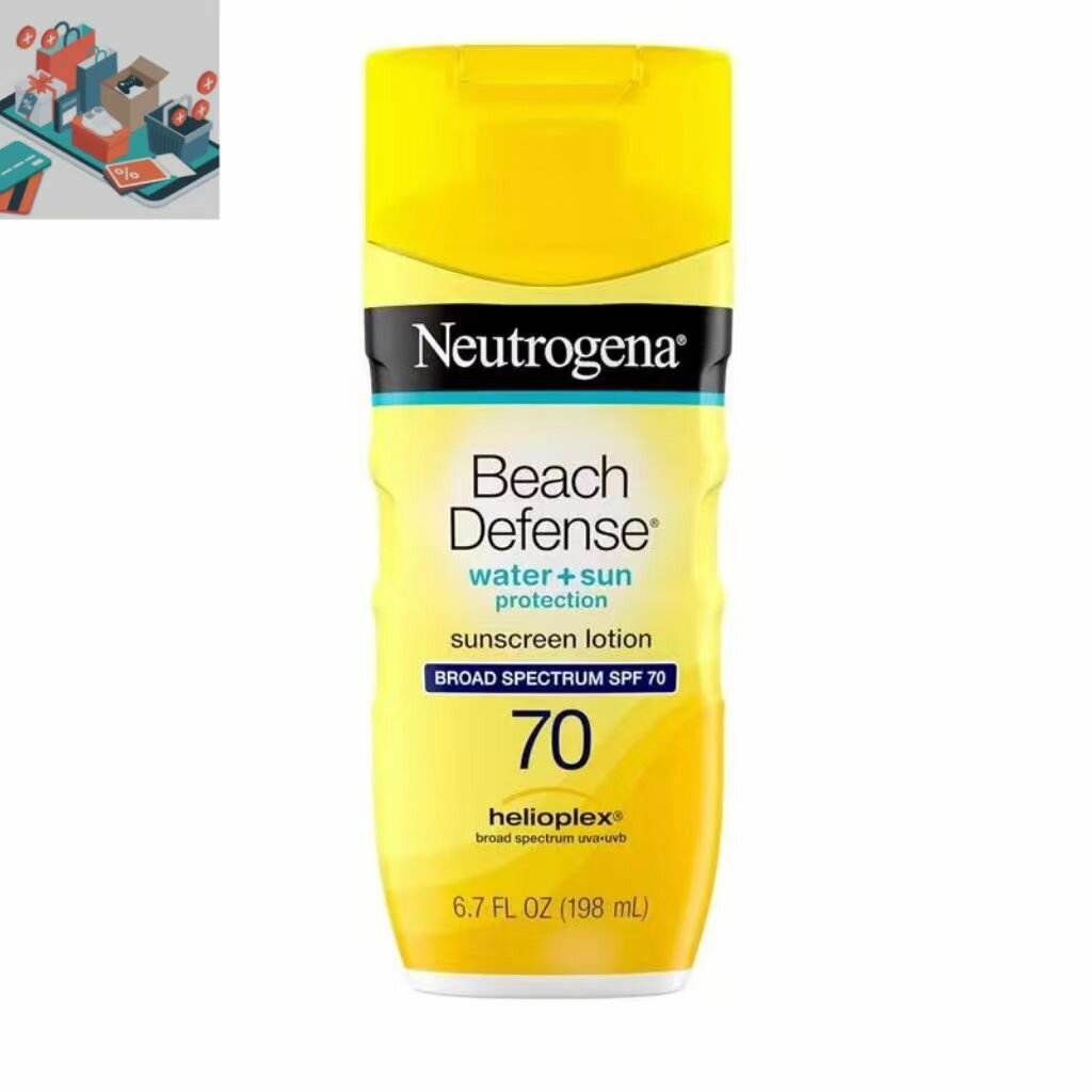 Солнцезащитный лосьон для лица и тела Neutrogena Beach Defense Water-Resistant Face & Body SPF 70
