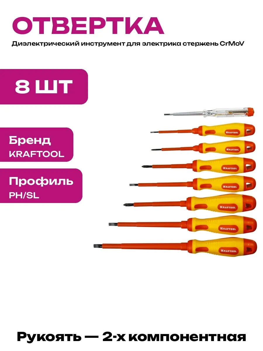 Отвертки изолированные для работ под напряжением тип PH SL