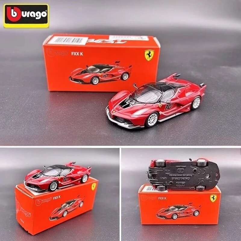 Коллекционные модели Bburago Ferrari 1:64 Красный, FXX K Red