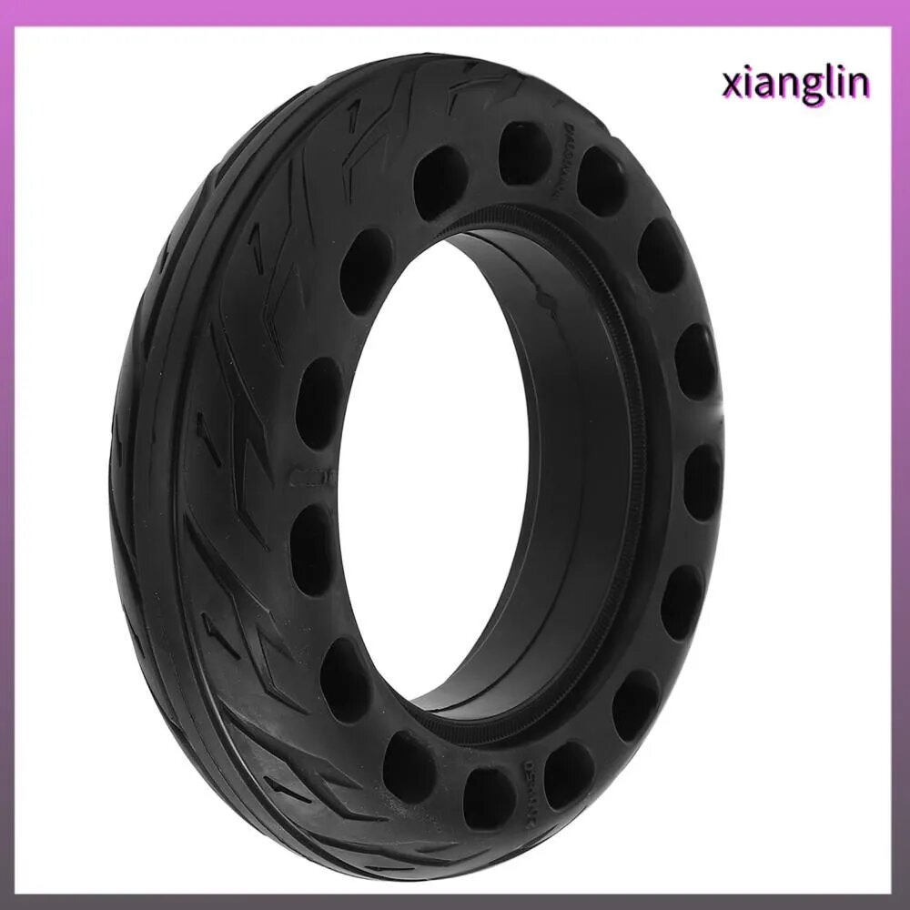 Покрышка для электросамоката черная резиновая литая для Xiaomi, Ninebot, Kugoo