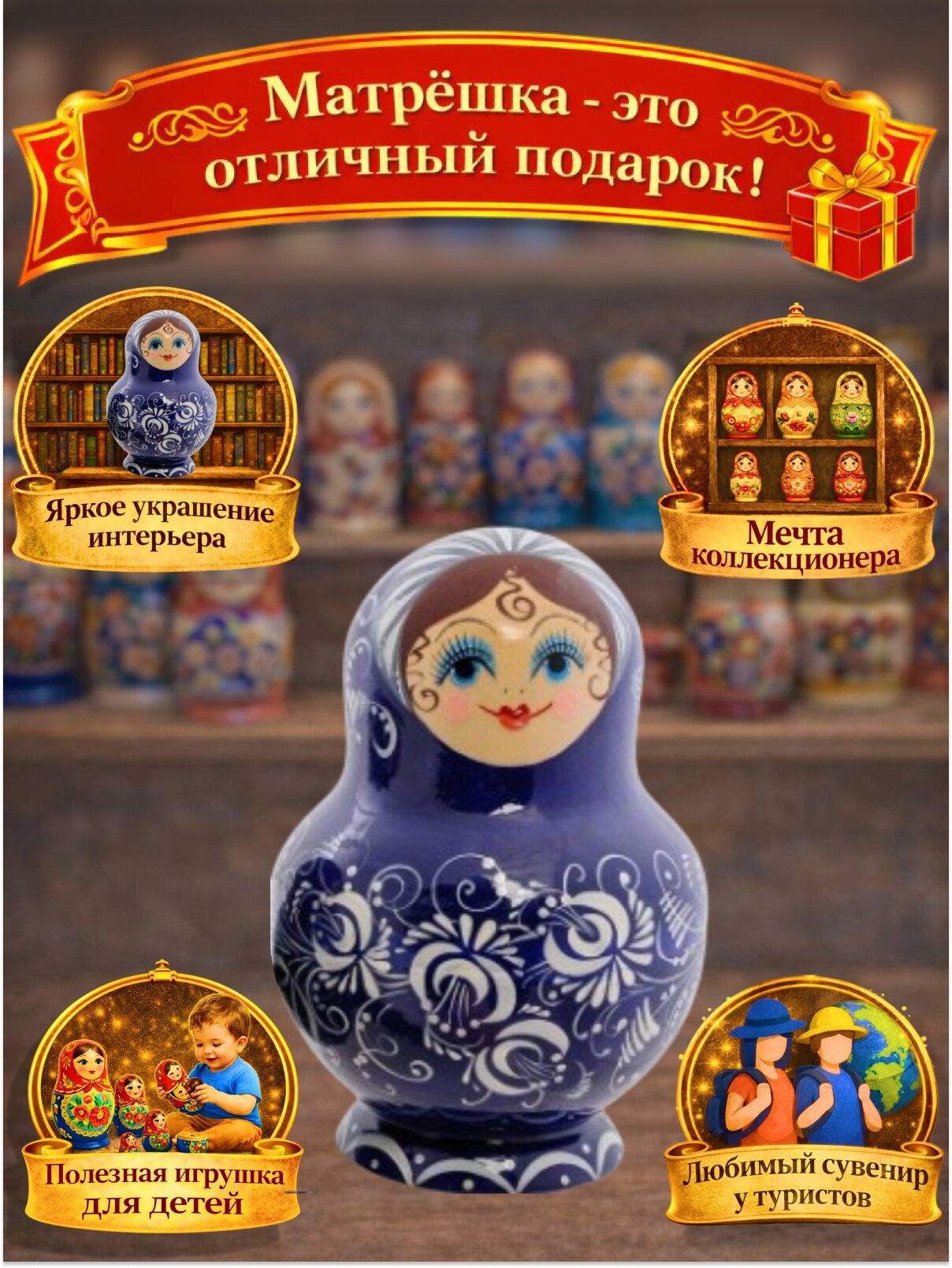 Матрешка Вероника Петровна — фото 1
