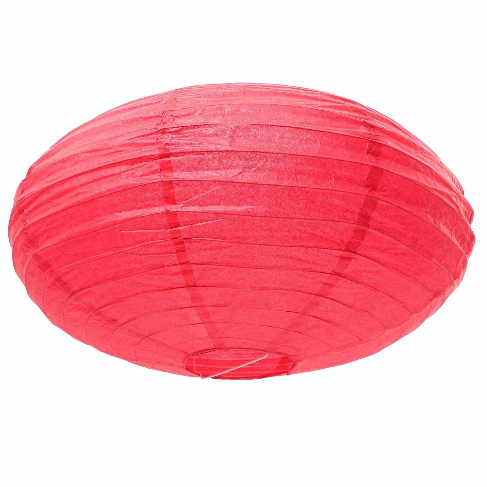 Декоративный красный бумажный абажур с металлическим каркасом для дома и праздников