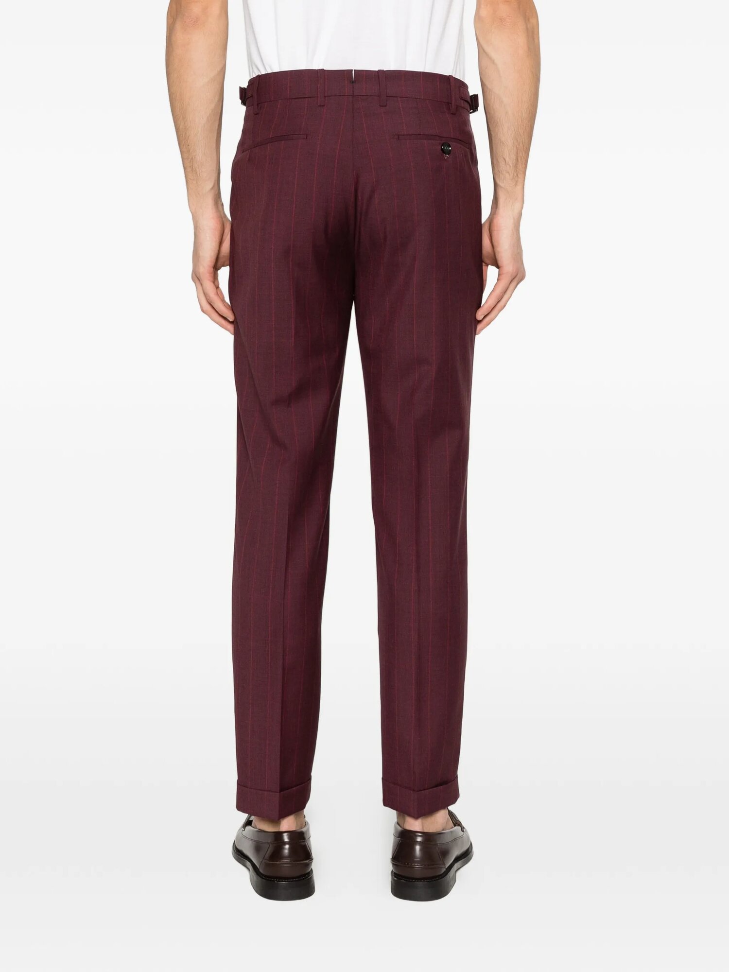 Брюки Berwich Pinstriped trousers, размер 50, red — фото 1