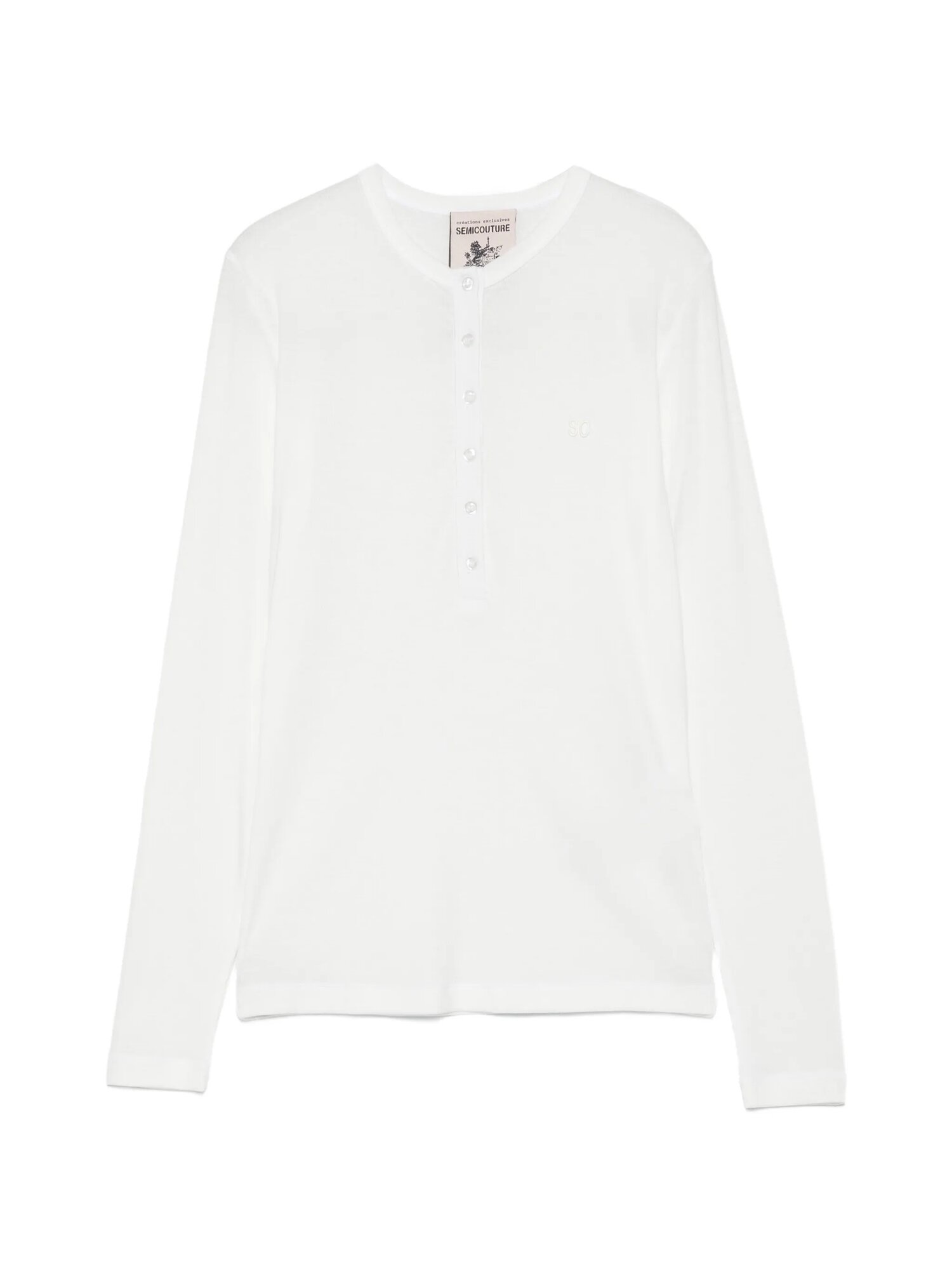 Футболка Buttoned long-sleeve T-shirt