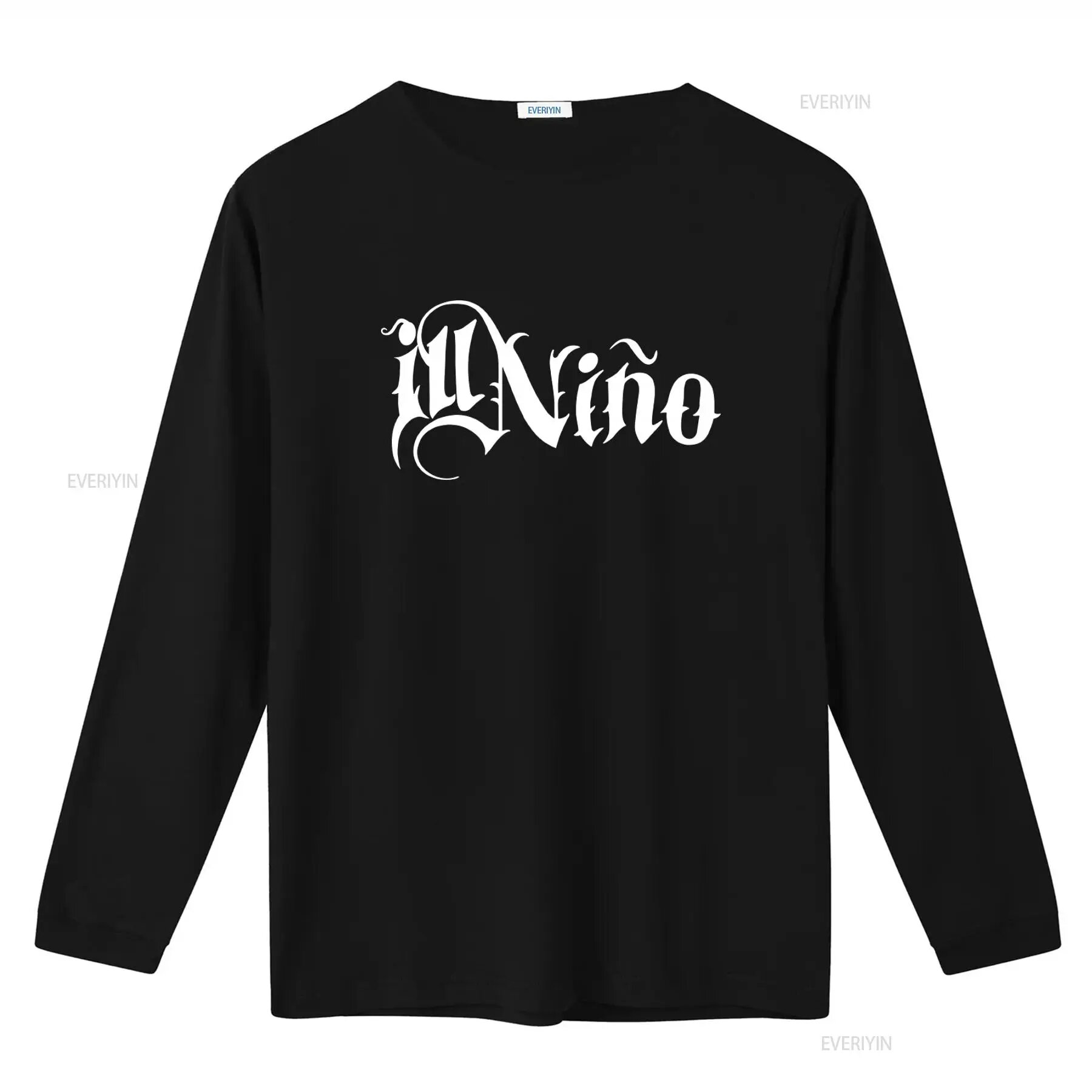 Футболка Ill Nino T5IM Готическая мужская хлопковая Черный, М, black long sleeves