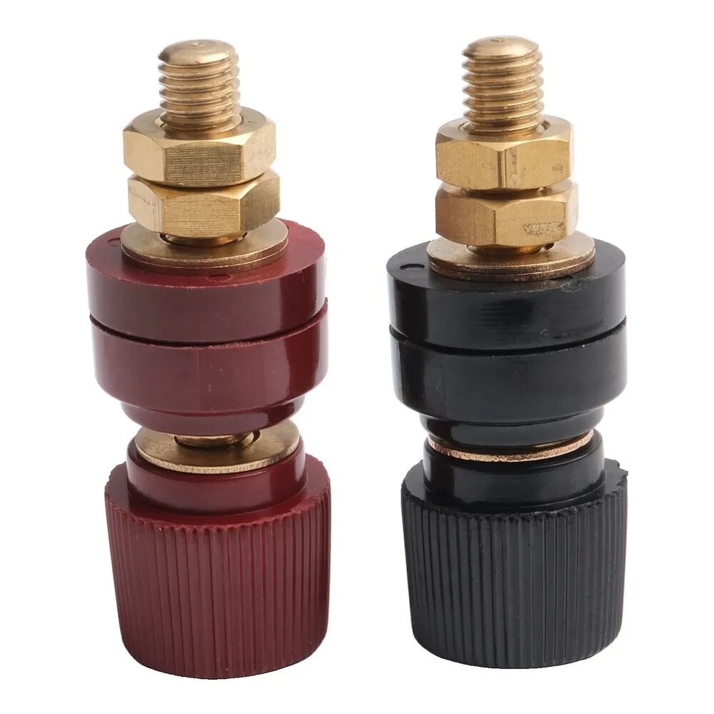 1 пара клеммных колодок 300 А с резьбой M10, латунные клеммы типа 555 для сварочных аппаратов