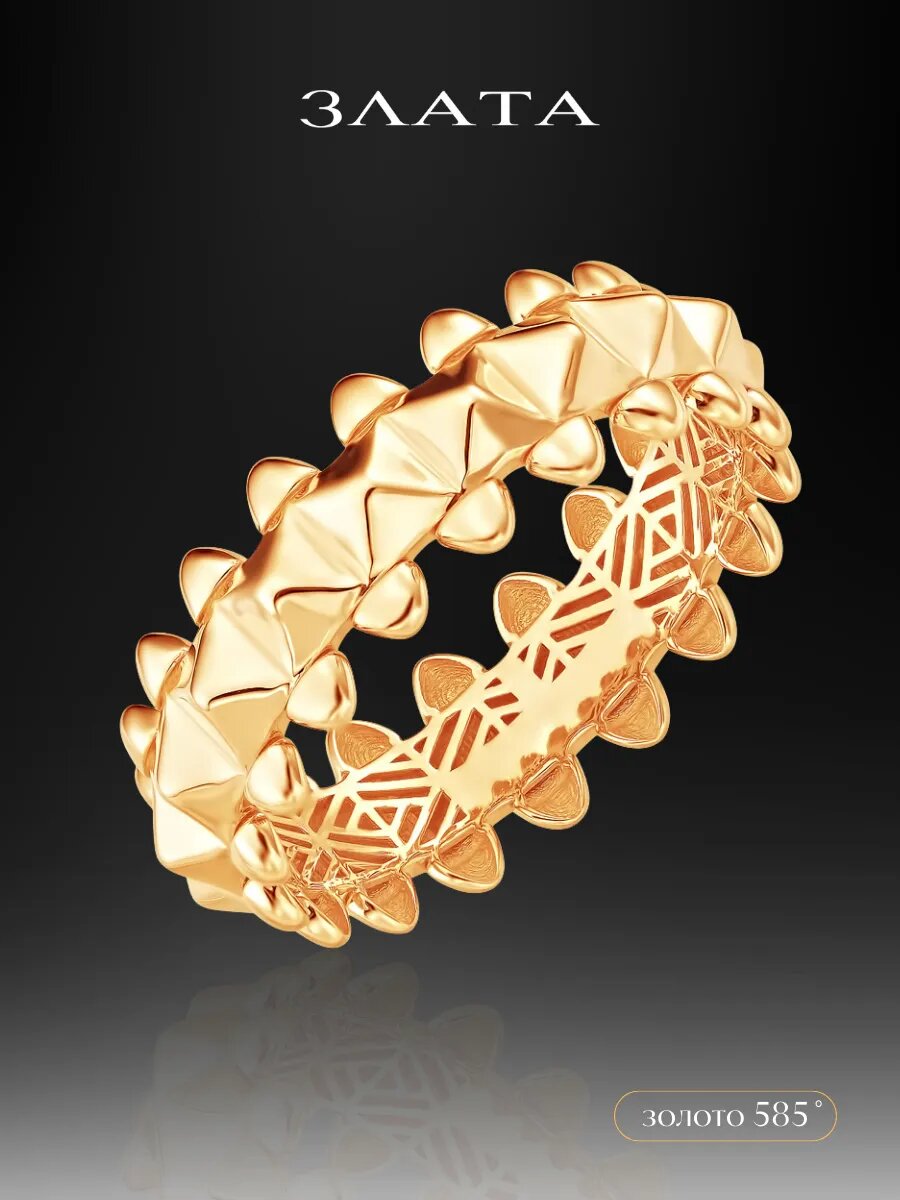 Кольцо широкое, 585 проба