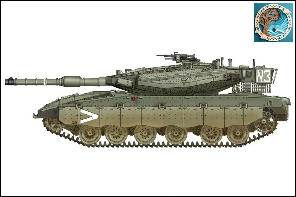 Hobbyboss 82916 1:72 Израильский основной боевой танк Mekava 3D Сборная модель танка