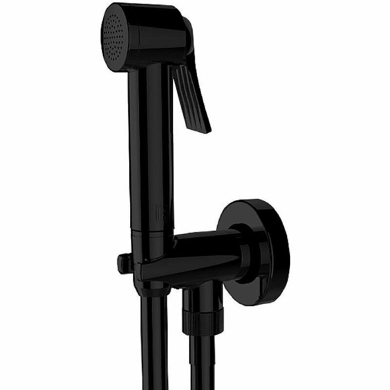 Смеситель с гигиеническим душем Bossini Apice CE4002.073 черный матовый