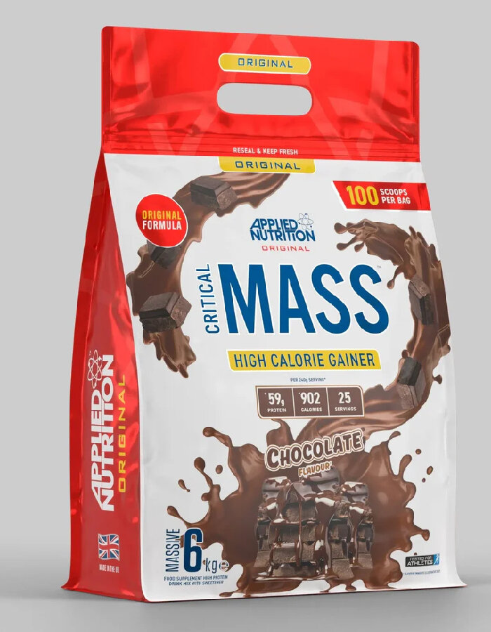 Гейнер Критикал Масс 6 кг Шоколад ориджинал / Applied Nutrition Critical Mass