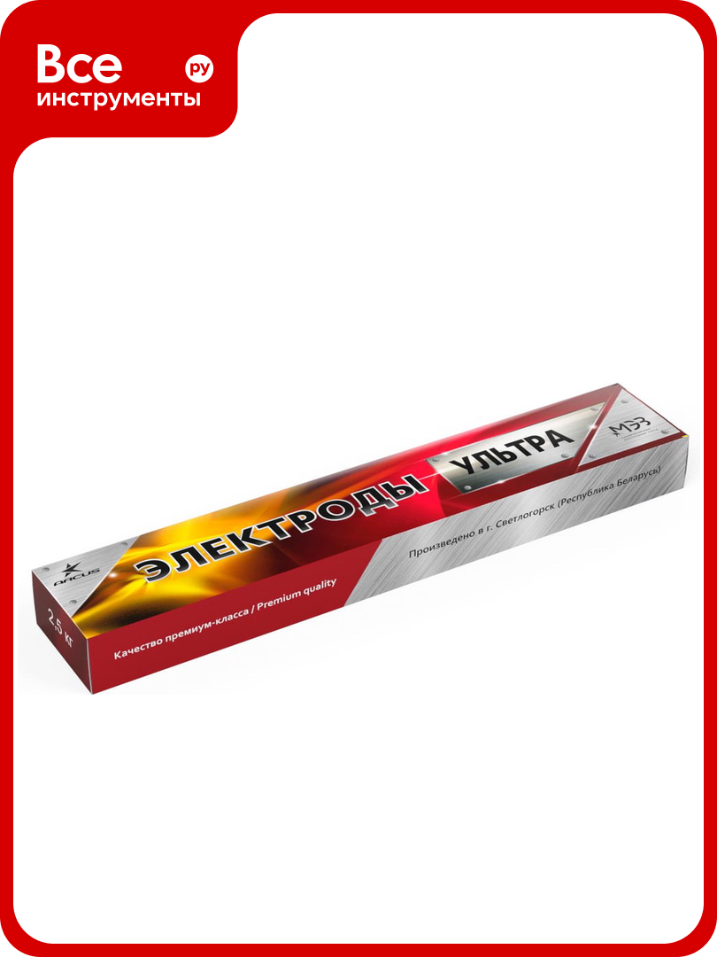 Электрод ультра МЭЗ Ц0040171, легкое, рутил-целлюлозное покрытие, тип Э46, предназначен для наплавки углеродистых сталей