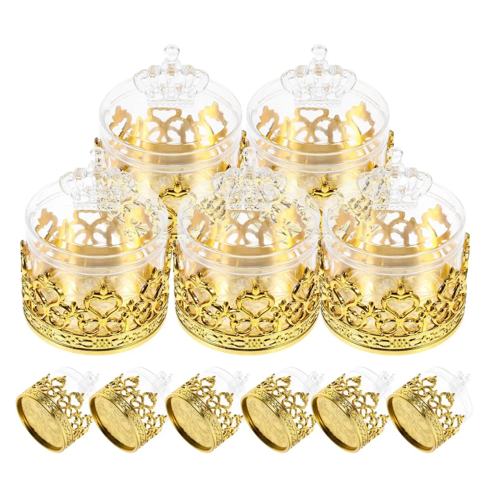 Прозрачные короны для подарков