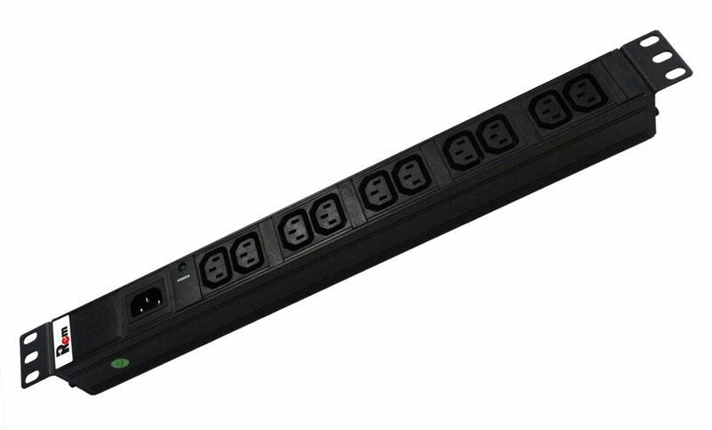 Блок распределения питания Rem Rem-10 R-10-10C13-I-440-Z гор. размещ. 10xC13 базовые 10A C14