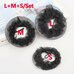 Черная сетка для волос L+M+S, набор из 3 шт.