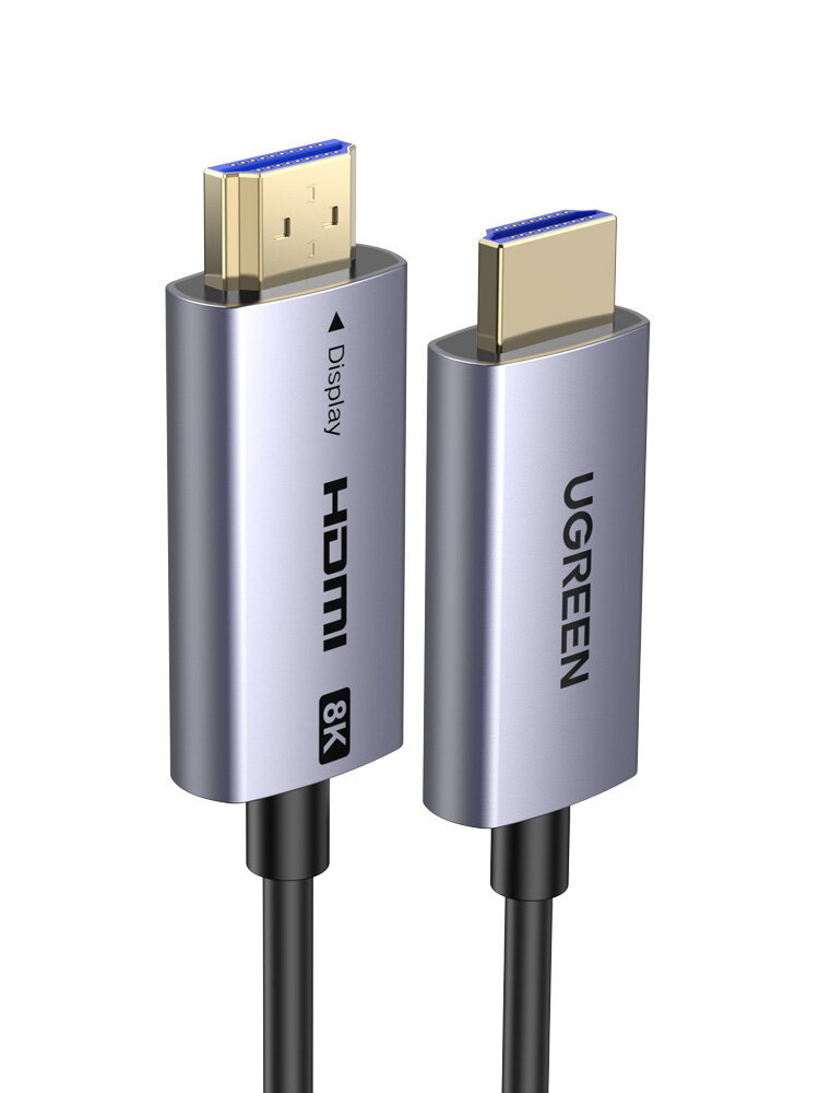 Кабель оптоволоконный UGREEN HD183 (55508) HDMI 8K . Длина: 30м. Цвет: темно-серый
