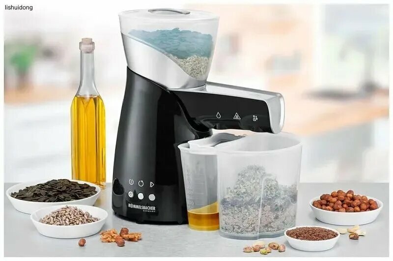 Соковыжималка электрическая шнековая Маслопресс Rommelsbacher OP 700, черный, белый