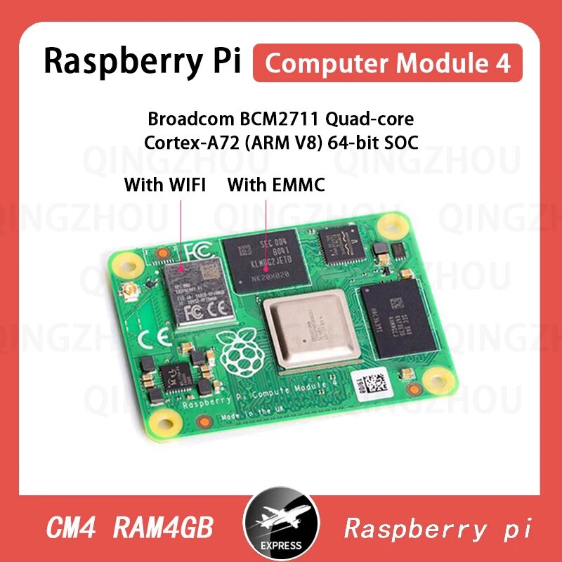 Raspberry Pi CM4 4 ГБ WiFi, CM4104000 Lite — фото 1