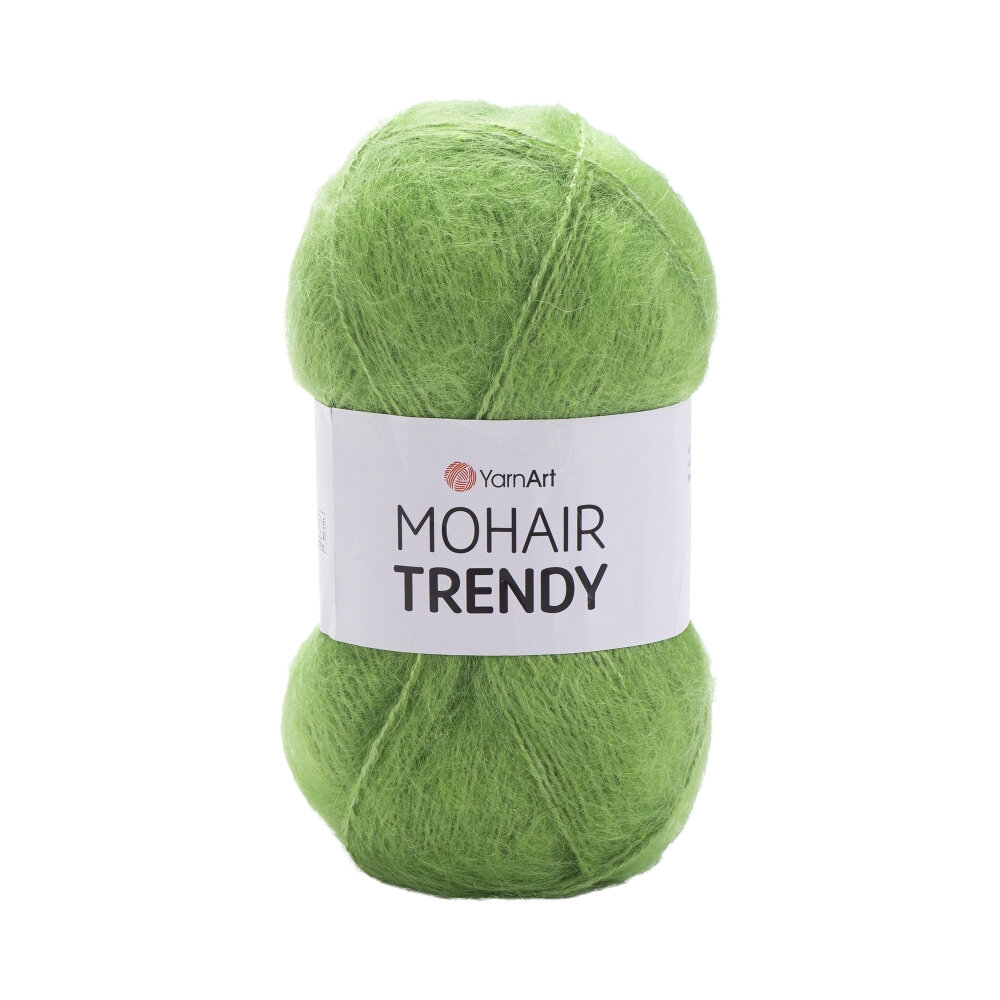 Пряжа для вязания YarnArt Mohair Trendy 137 зеленое яблоко 100 гр/220 м 50% мохер, 50% акрил