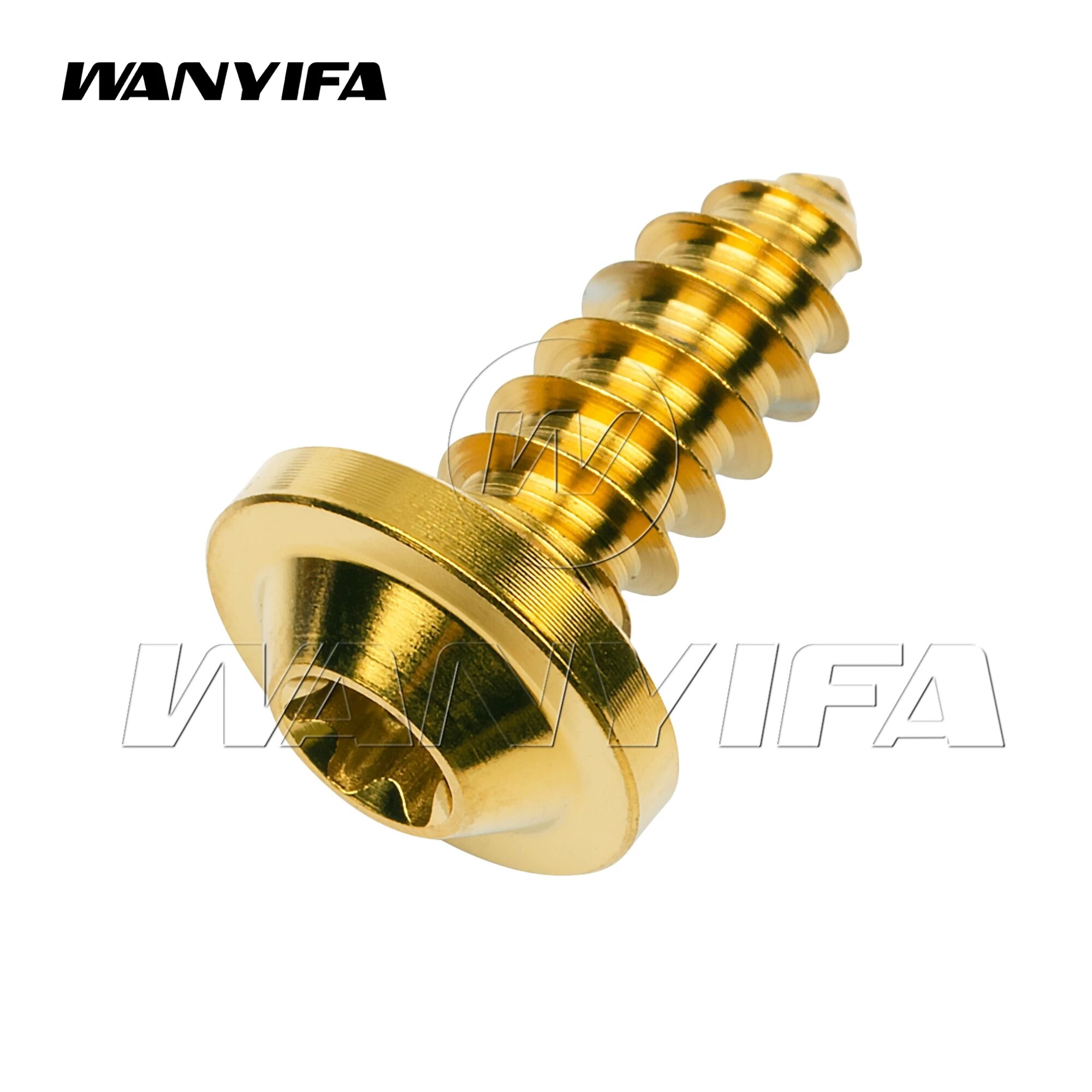 Титановые болты Wanyifa M4/M5/M6x15 17 20 25 мм Torx Gold, M5x15mm